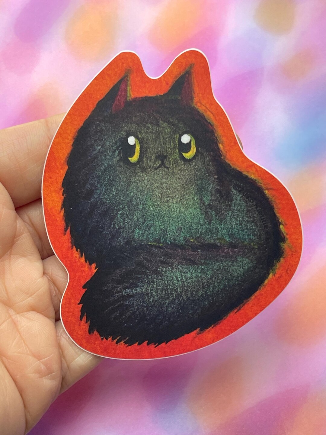 Pyro Cat Vinyl Sticker - Weatherproof - Etsy