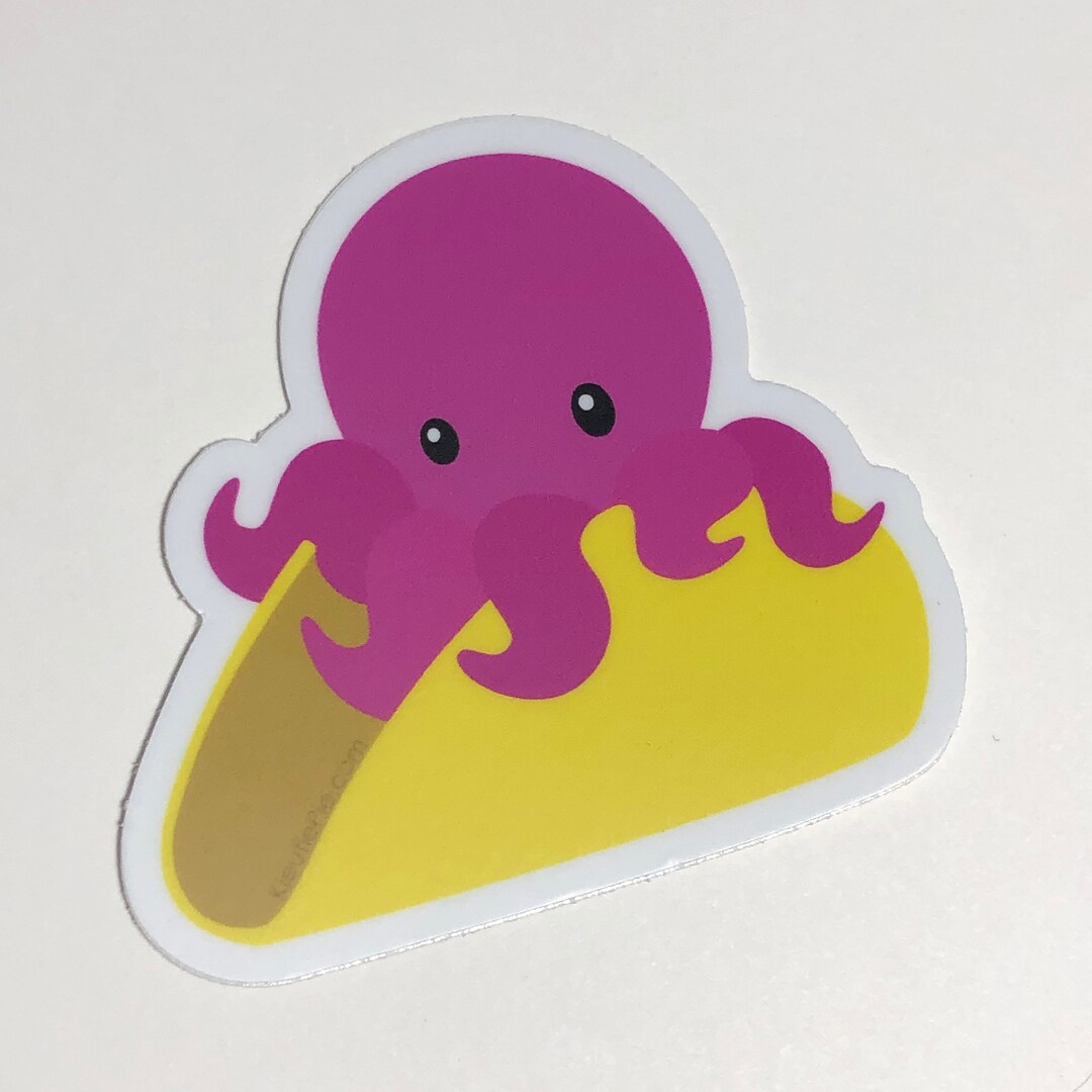 Tako Taco Durable Weatherproof Die Cut Matte Vinyl Sticker - Car Decal ...