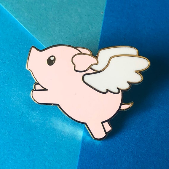 When Pigs Fly Gold Pigasus Pig Pin Flying Pig Pin Pig - Etsy