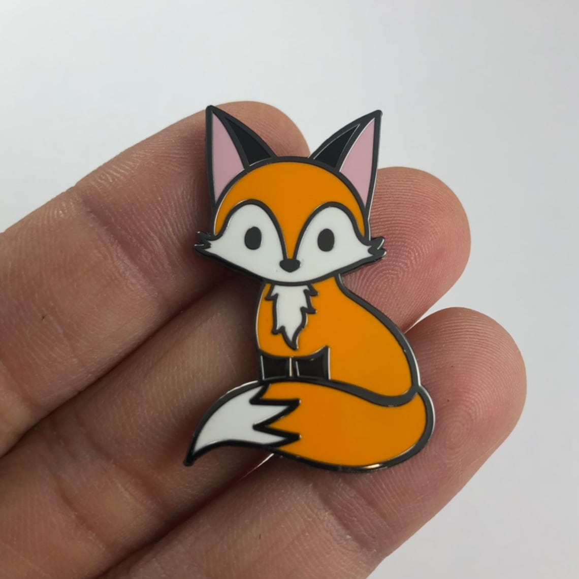 Tea Fox Hard Enamel Pin, Fox Pin, Animal Pin Enamel, Fox Brooch ...