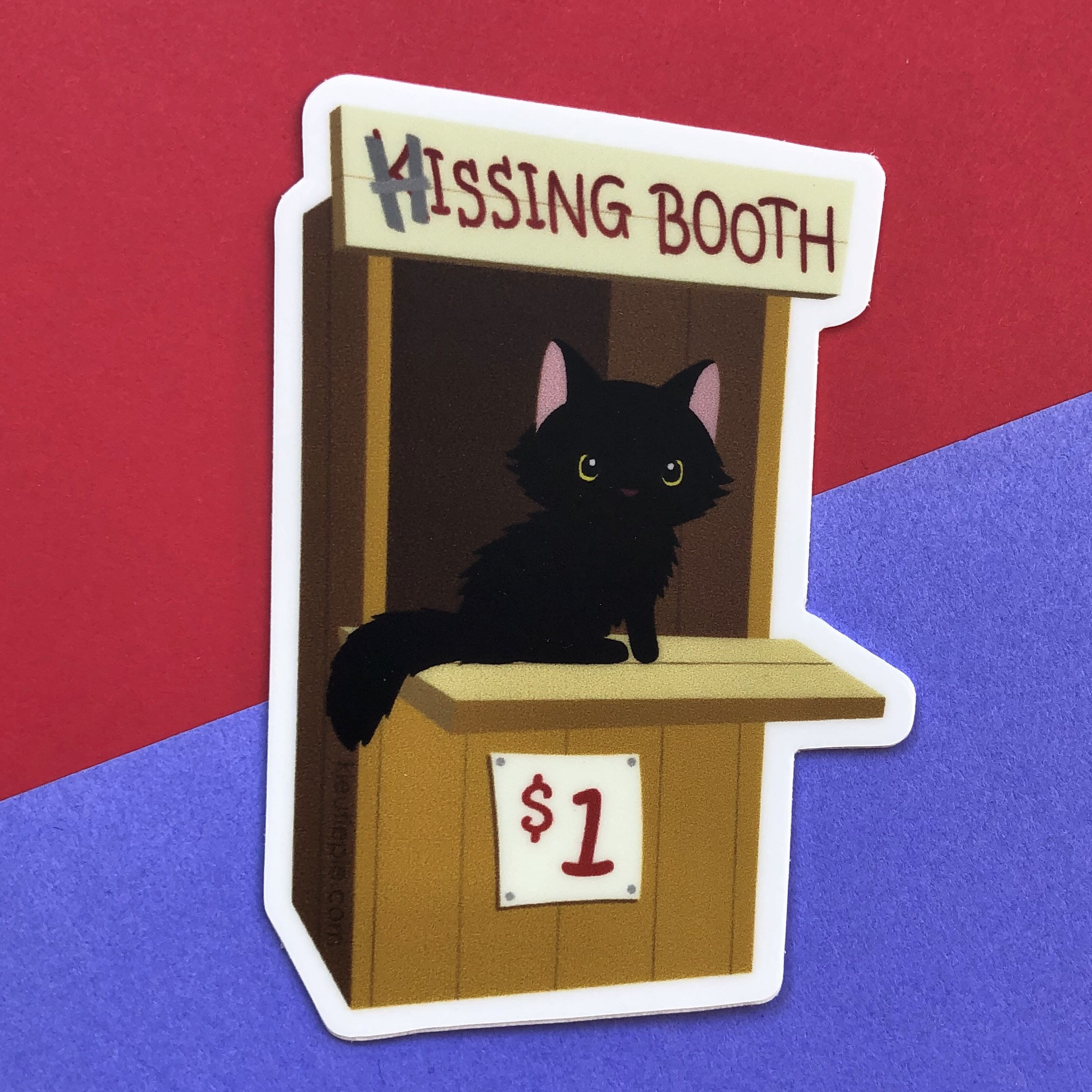 3" Vinyl Sticker - Hissing Booth Weatherproof Die Cut Matte Vinyl ...