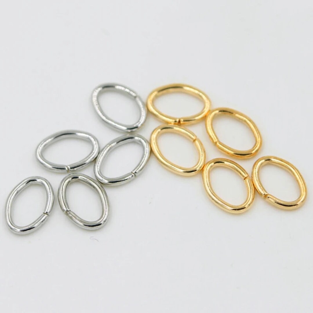 300pcs 500pcs 4 5 7mm Oval Jump Rings Split Rings Connectors for Diy ...