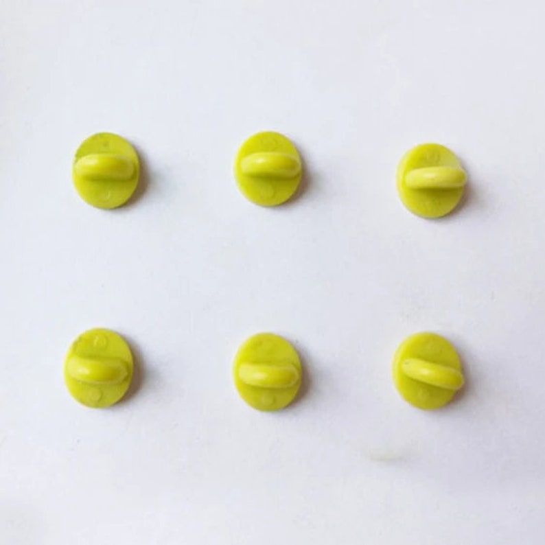 50pcs Brooch Lock Rubber Pins Back Button Clasp Connector for DIY ...