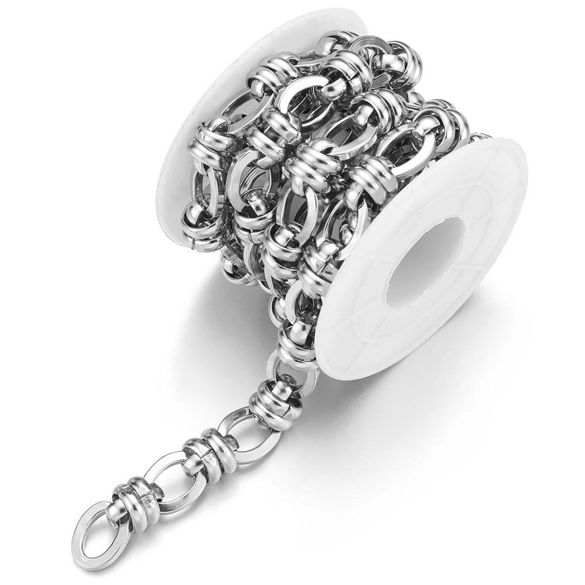 1 Meter Stainless Steel Flat Oval Knot Chains for Heavy Necklace ...