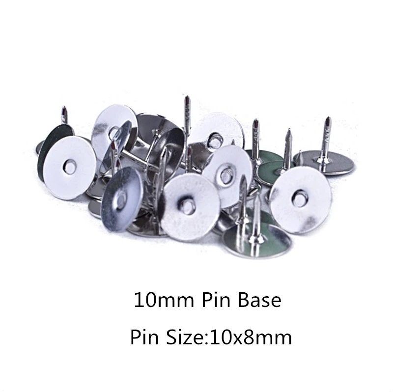 50pcs Brooch Lock Rubber Pins Back Button Clasp Connector for DIY ...