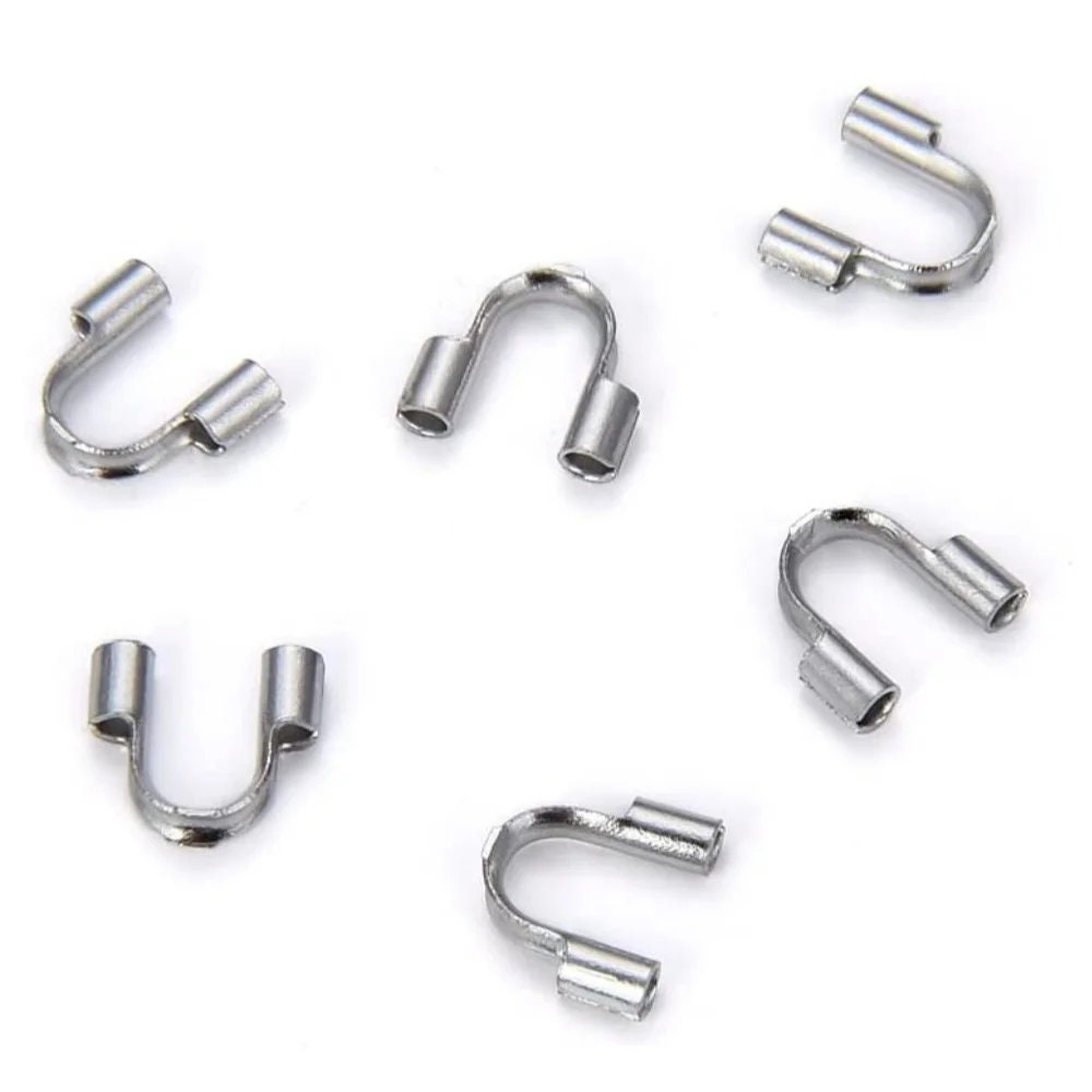 20pcs Stainless Steel U Shape Wire Guardian Protector Fasteners Clasp ...