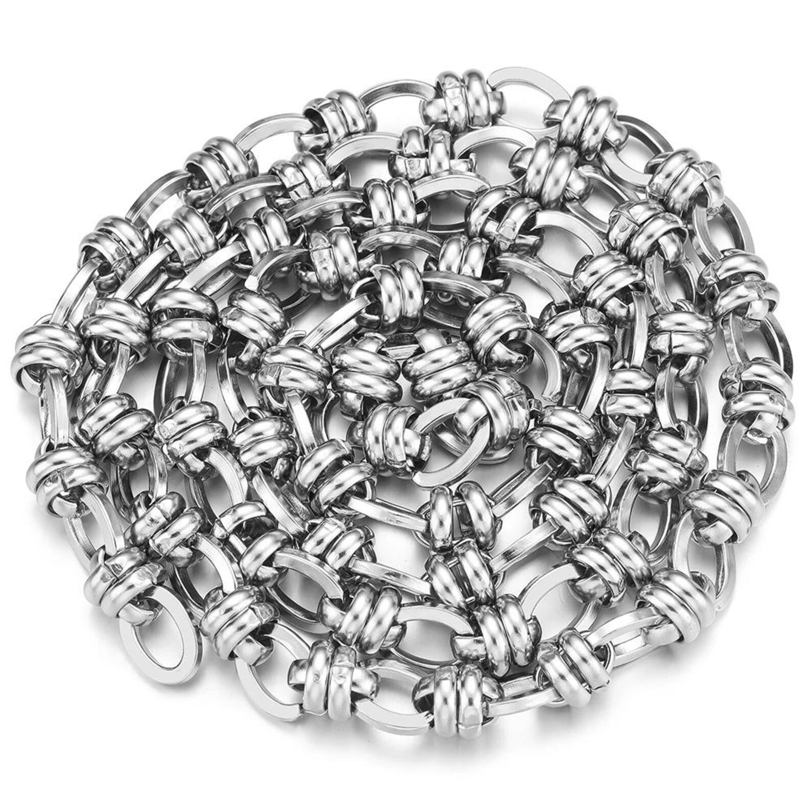 1 Meter Stainless Steel Flat Oval Knot Chains for Heavy Necklace ...