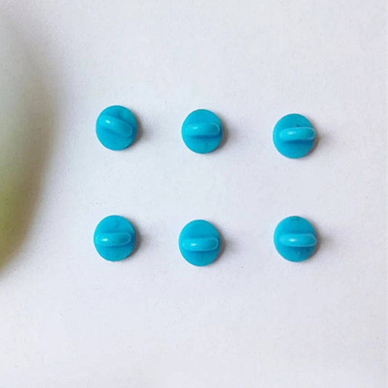 50pcs Brooch Lock Rubber Pins Back Button Clasp Connector for DIY ...