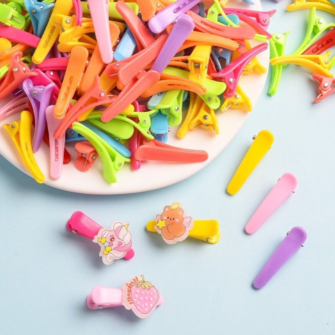 10/30/50pcs Plastic Alligator Hair Barrettes Clip Pins for DIY Cute ...
