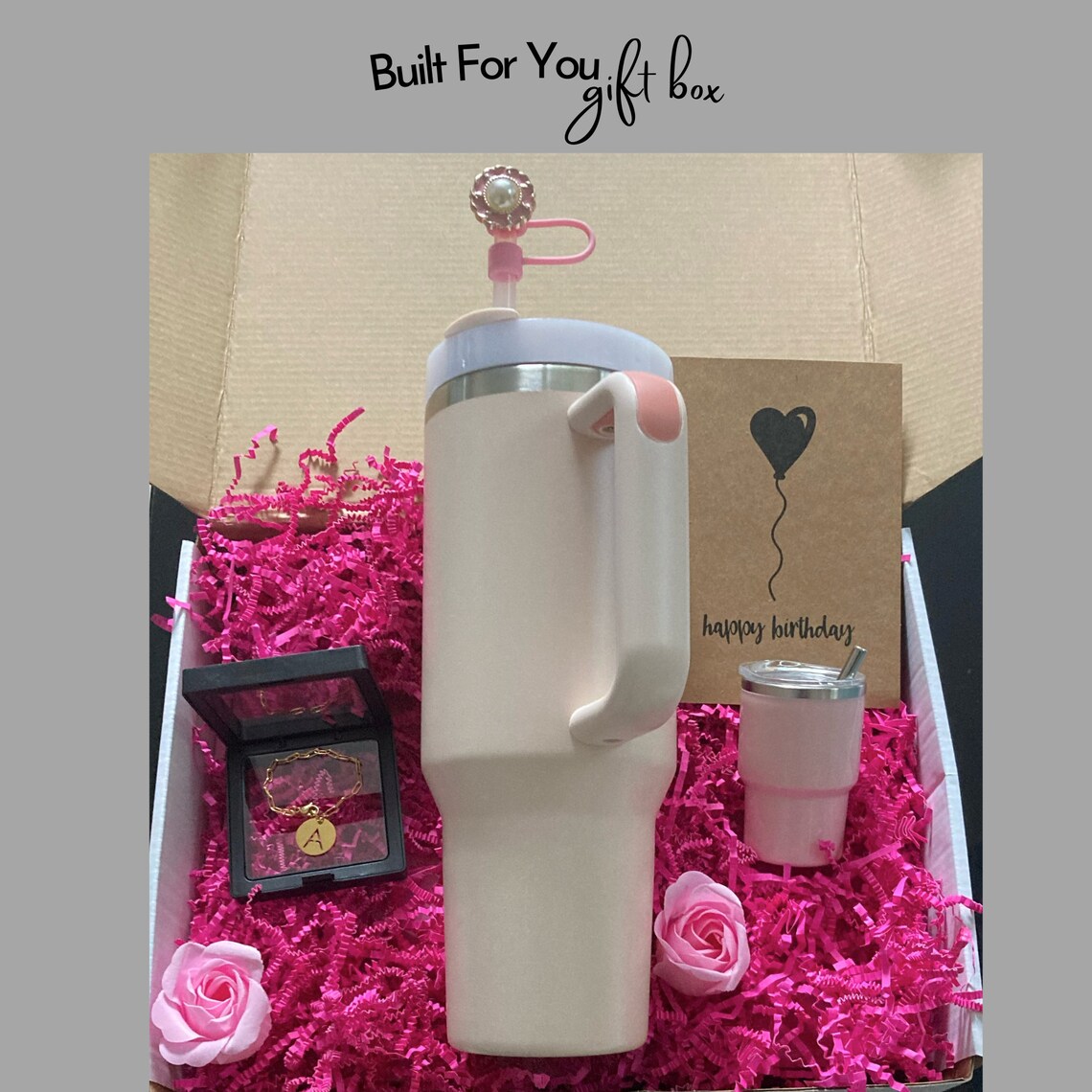 Tumbler Gift Box Birthday Gift Friend Gift Box Cup Gift Box for Mom ...