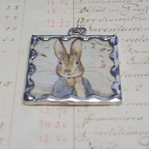 Peter Rabbit Pendant Made With Vintage Beatrix Potter Book Illustration ...