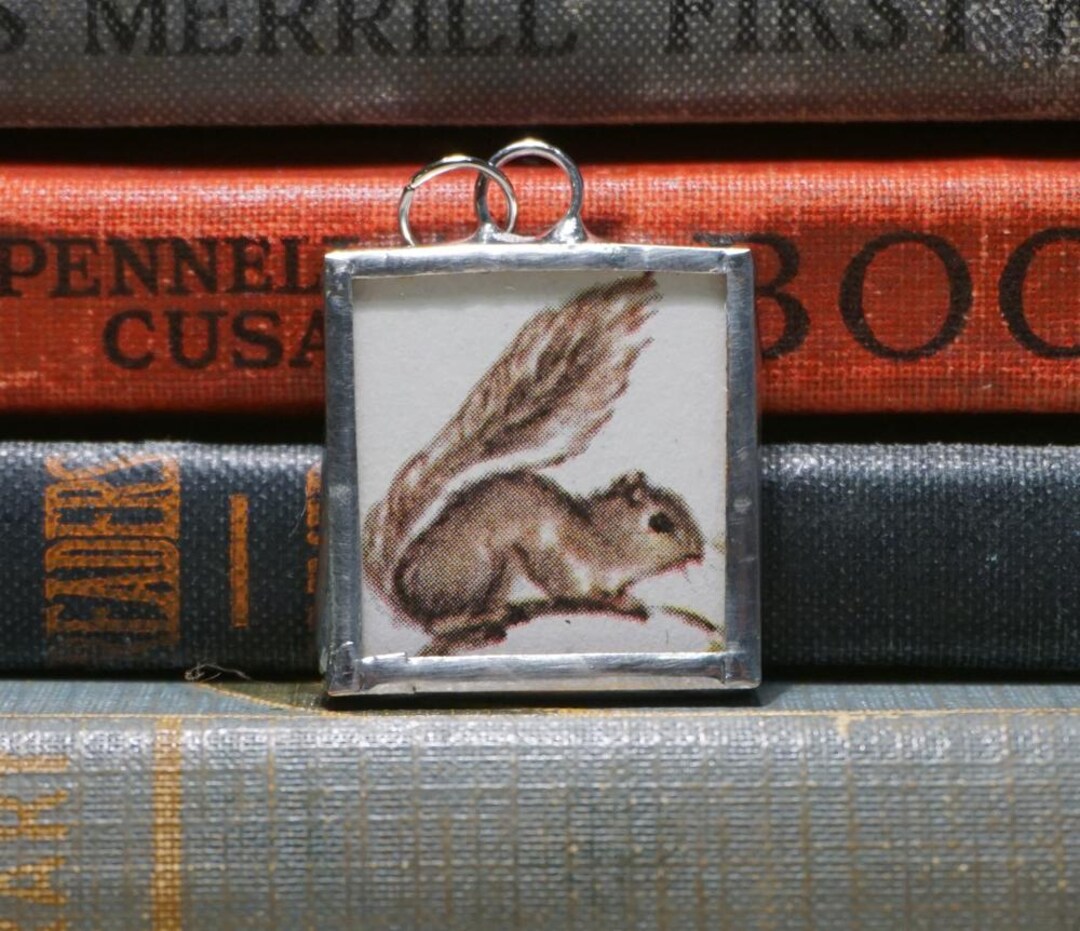 Tasha Tudor Squirrel Pendant - Chipmunk Charm - Tasha Tudor Book ...