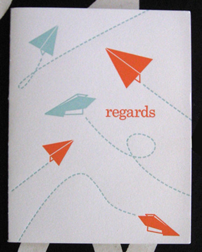 Regards Letterpress Notecards - Etsy