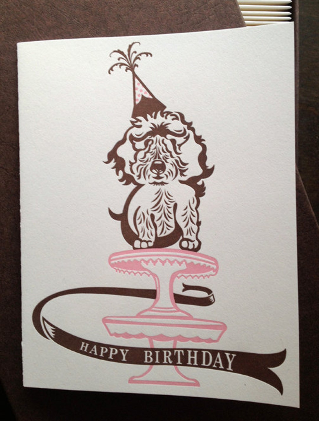 Letterpress Ella Birthday Card - Etsy