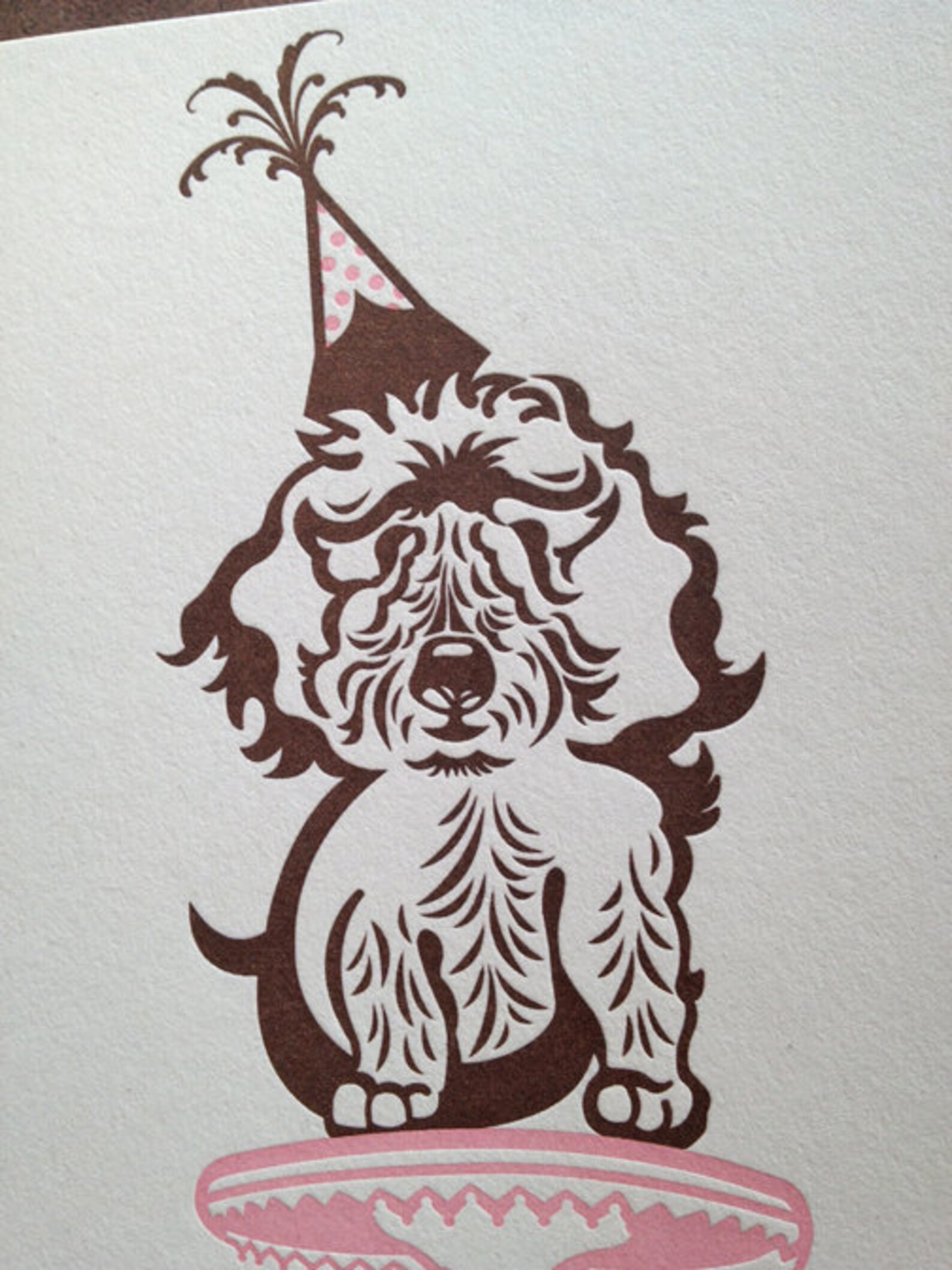 Letterpress Ella Birthday Card - Etsy