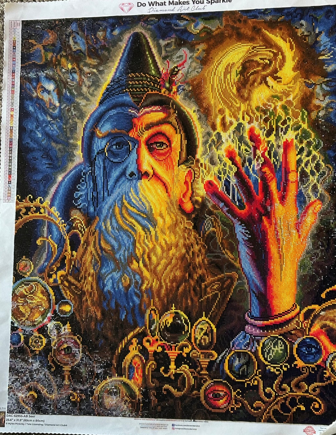 Wizard Completed Diamond Art - Etsy