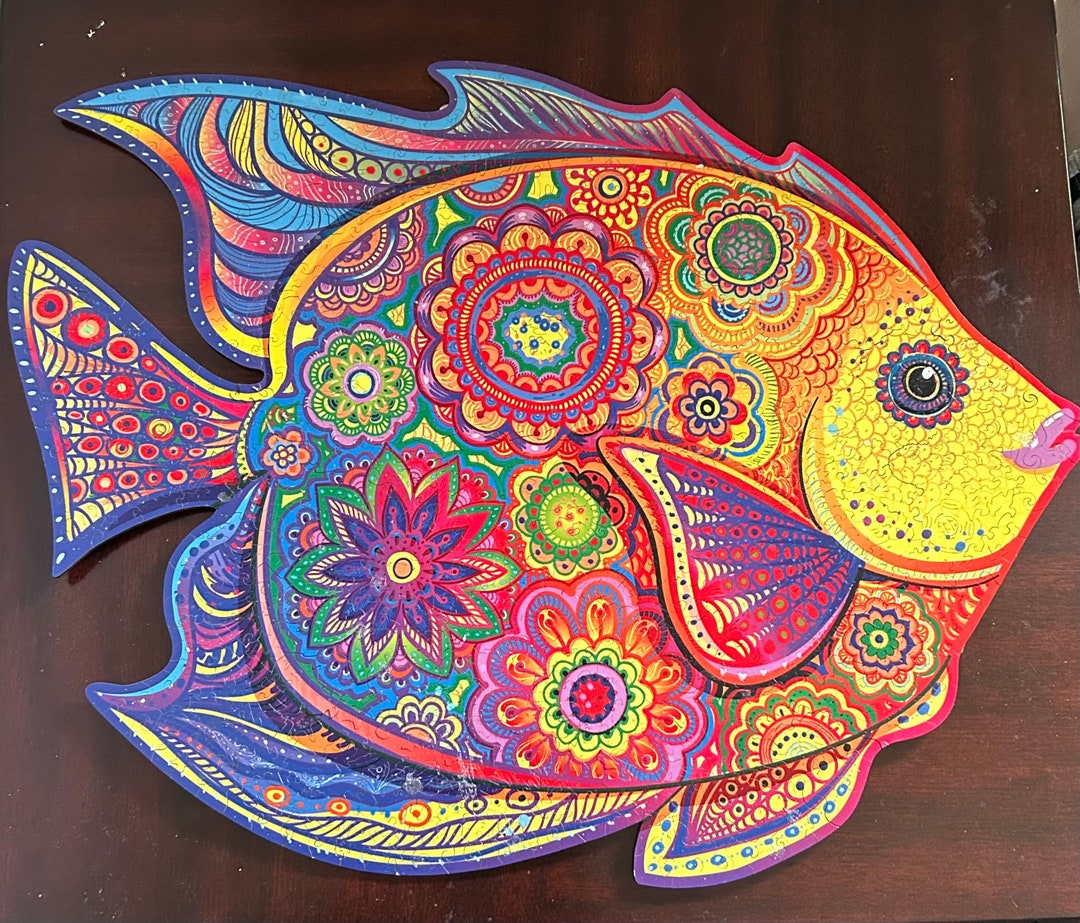 Colorful Fish Completed Puzzle - Etsy