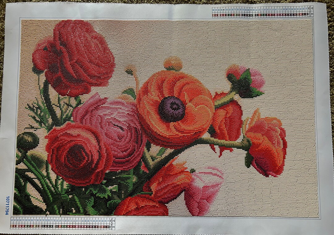 Roses Completed Diamond Art - Etsy