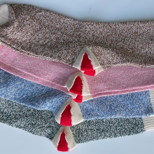 Red Heel Socks - Etsy