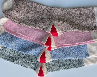 Red Heel Socks - Etsy