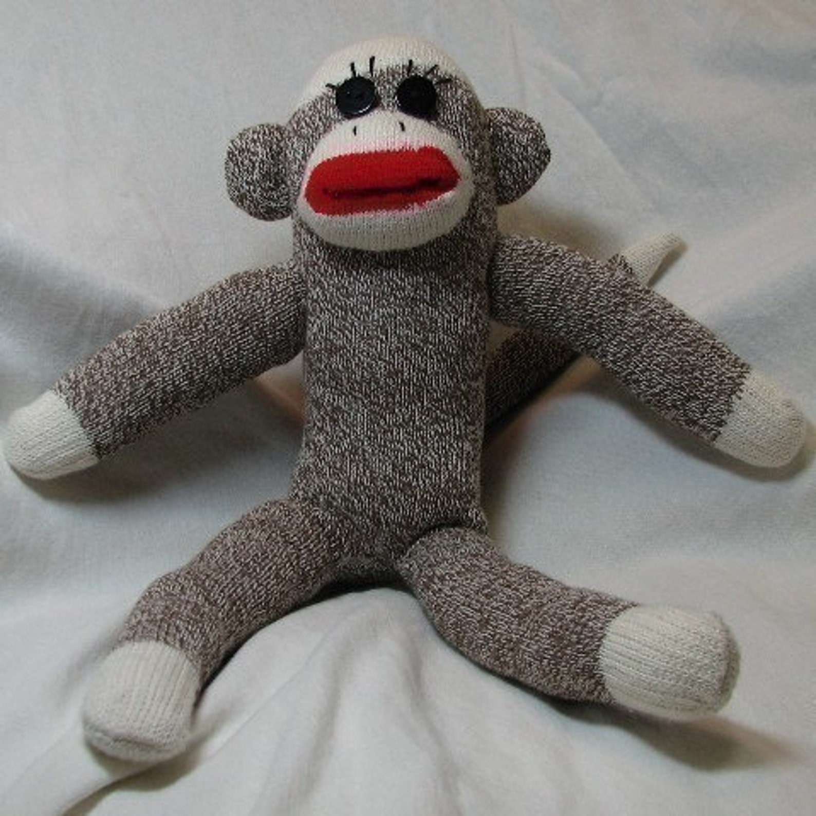 Make Your Own Sock Monkey Kit Original Brown Pink Blue or - Etsy