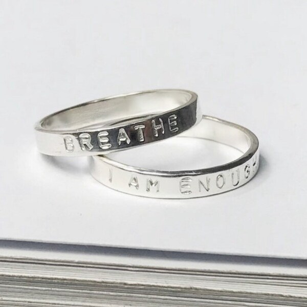 Custom Stamped Ring - Etsy