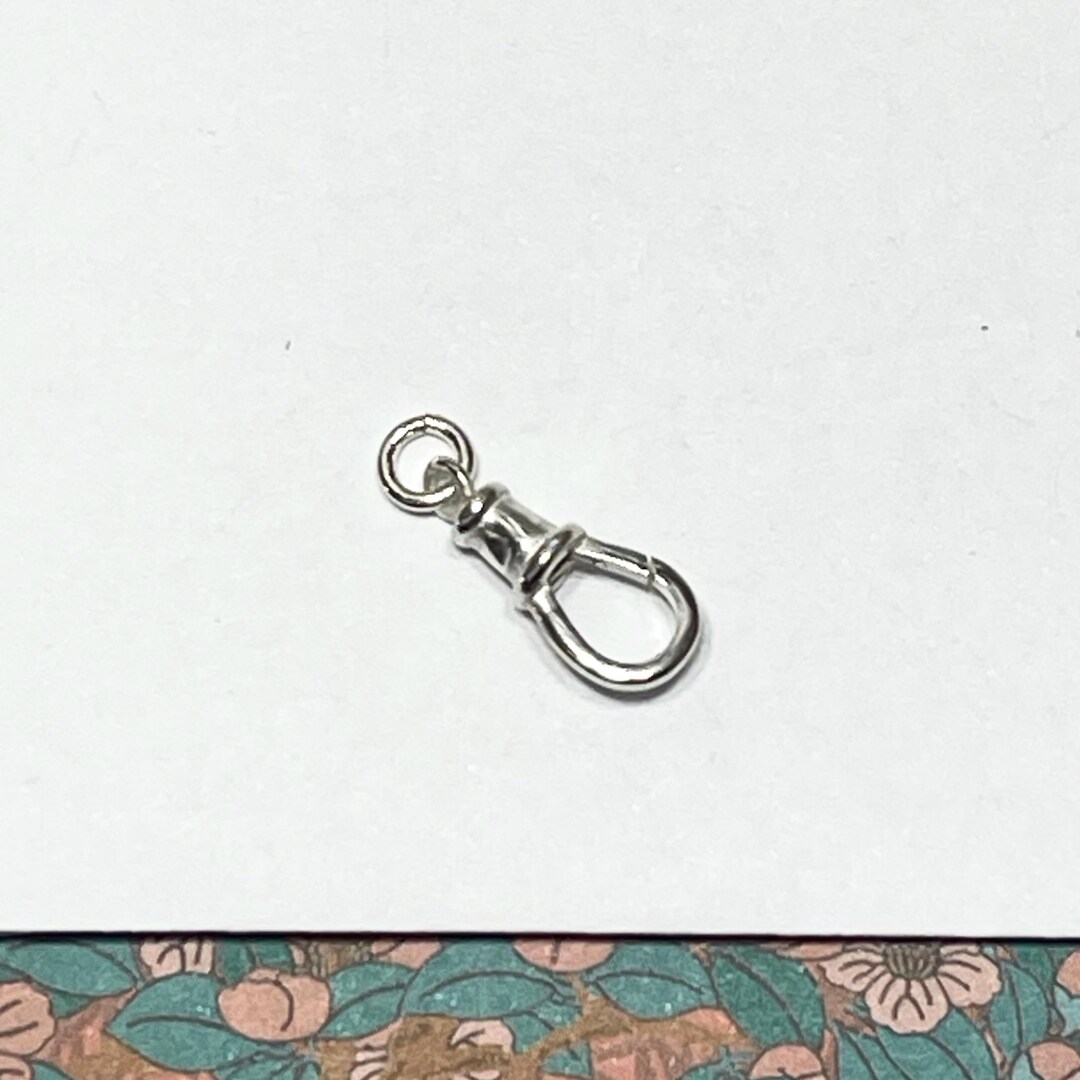 925 Silver Swivel Charm Clasps Albert Watch Clasp Dog Clip DIY Add-on ...