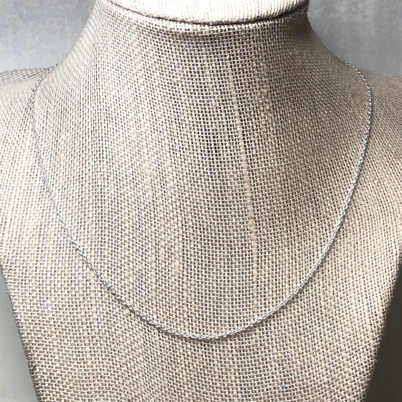 Silver Chain Necklace - Etsy