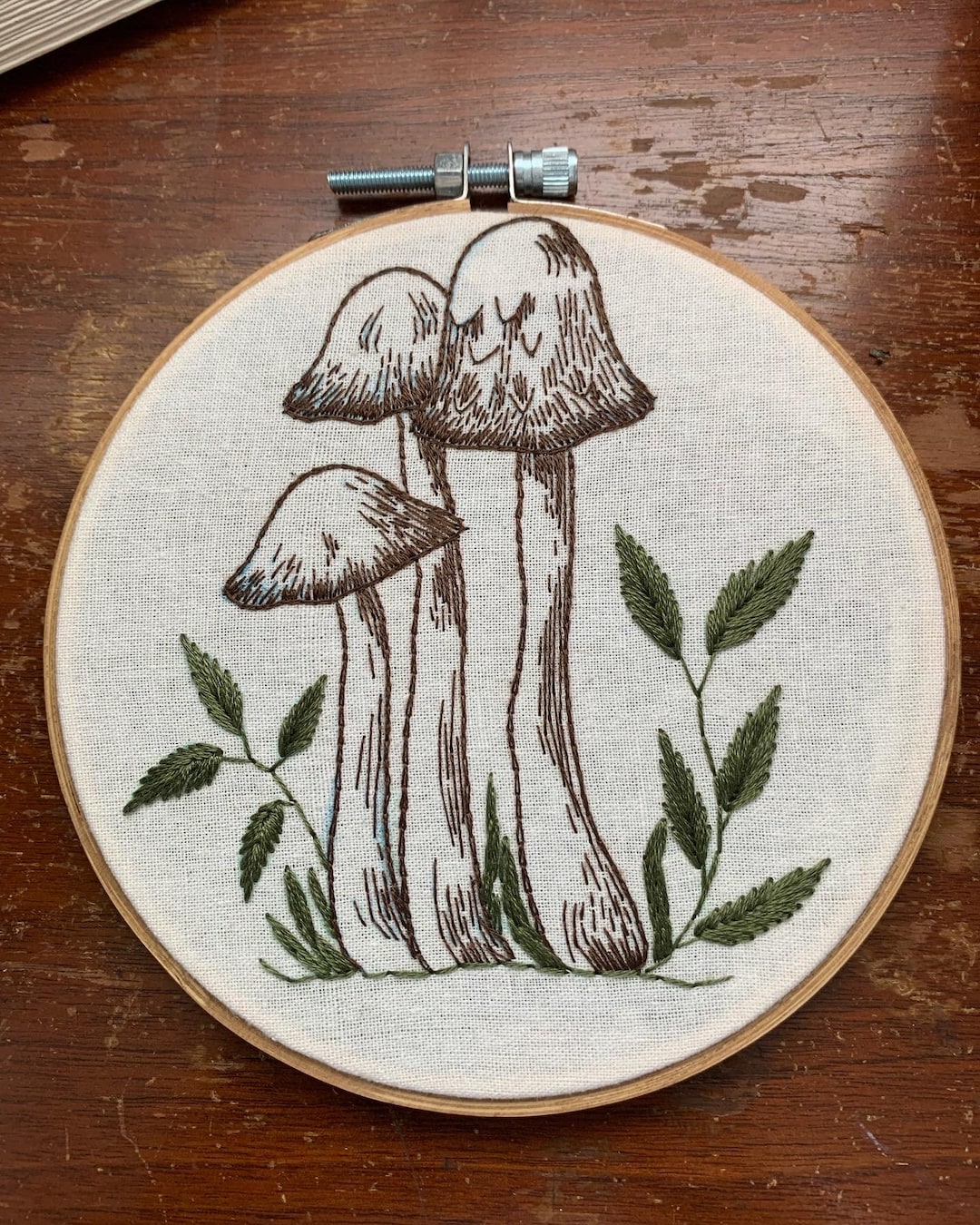 Mushroom Hand Embroidered - Etsy