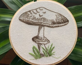 Mushroom Hand Embroidered - Etsy