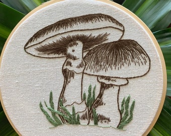 Mushroom Hand Embroidered - Etsy