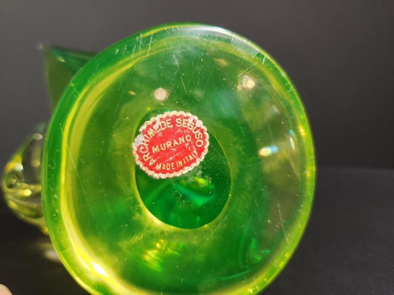 Rare Archimede Seguso Murano Vaseline Bird Figurine - Etsy