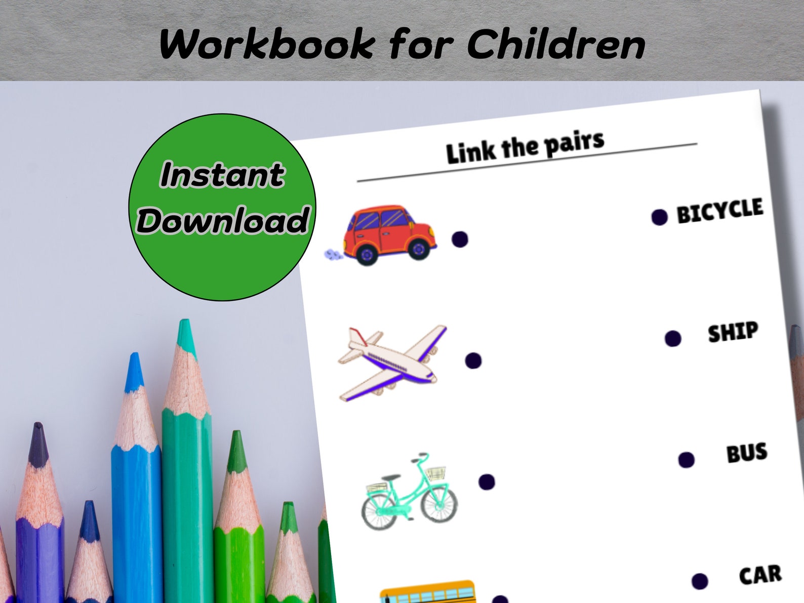 Instant Download Worksheets for Children to Learn How to Write Count ...