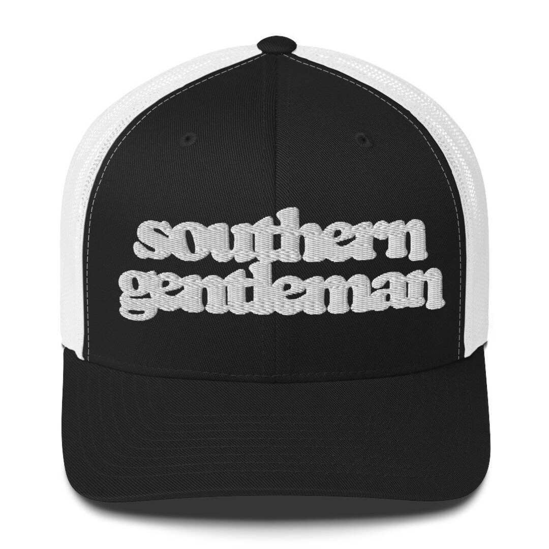 Southern Gentleman Embroidered Hat, Trucker Hat, Dad Gift, Southern ...