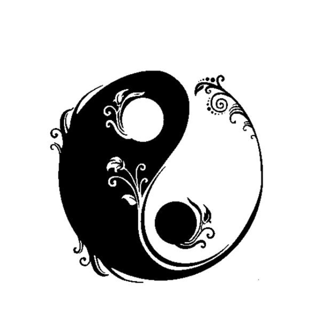 Yin and Yang - Book Folding Pattern - Folded Book Pattern - Etsy
