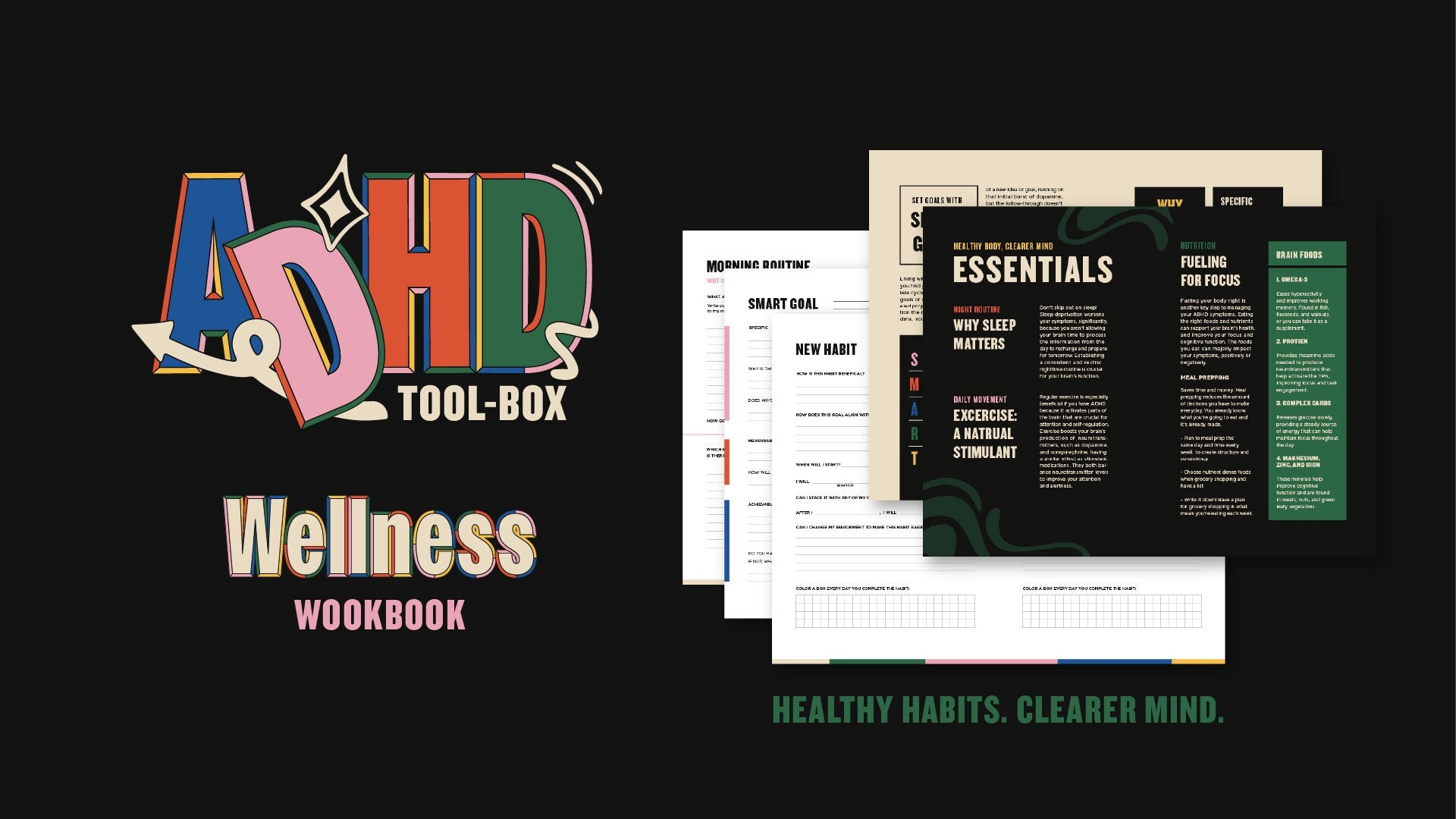 ADHD Tool-box: Wellness Workbook - Etsy