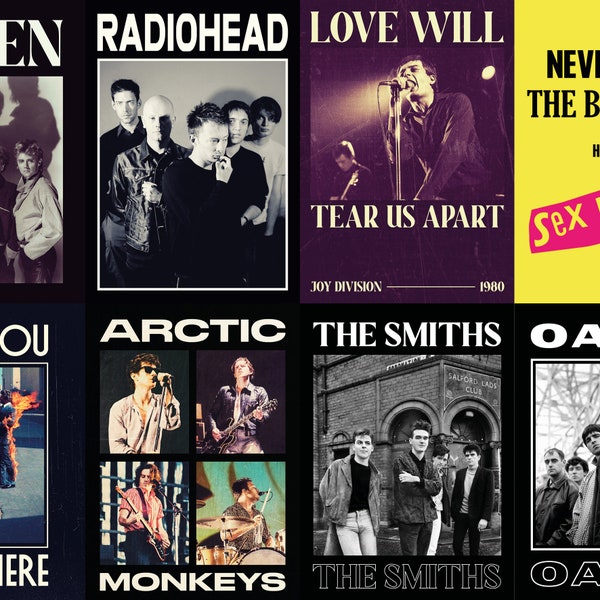 British Rock Band - Etsy