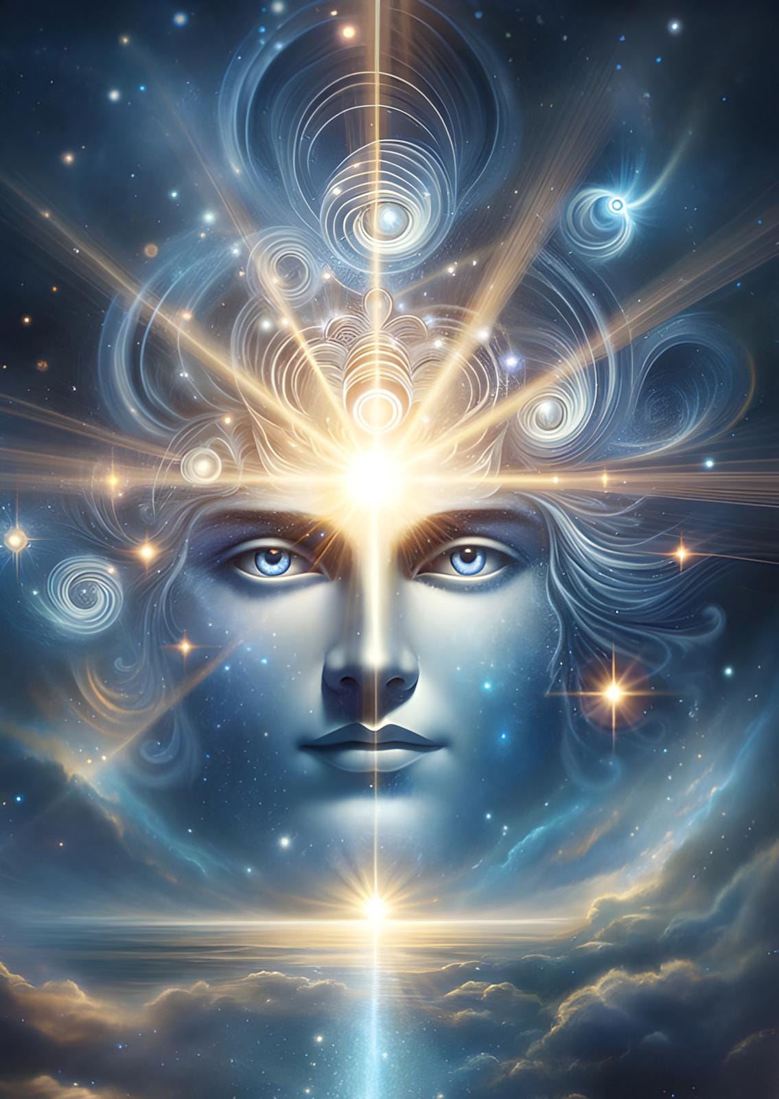 Cosmic Face 01 - Digital Download - Fantasy - Cosmic - Uplifting - 300 ...