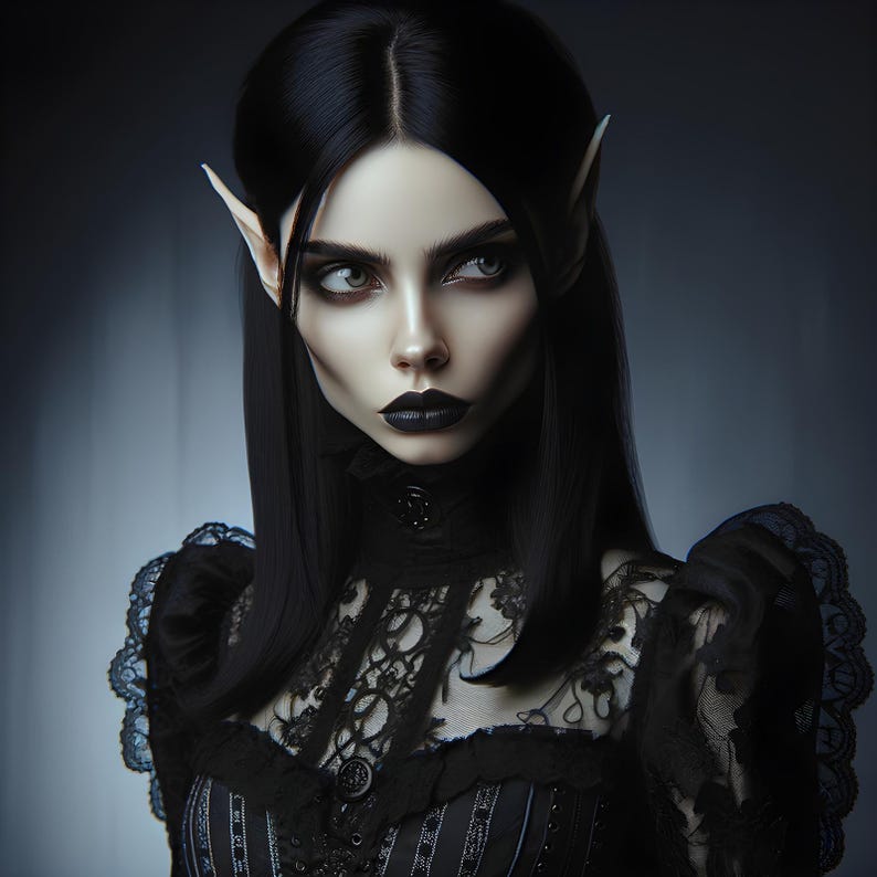 Gothic Fairy 01 - Digital Download - Fairies - Fantasy - 300 Dpi - Size ...