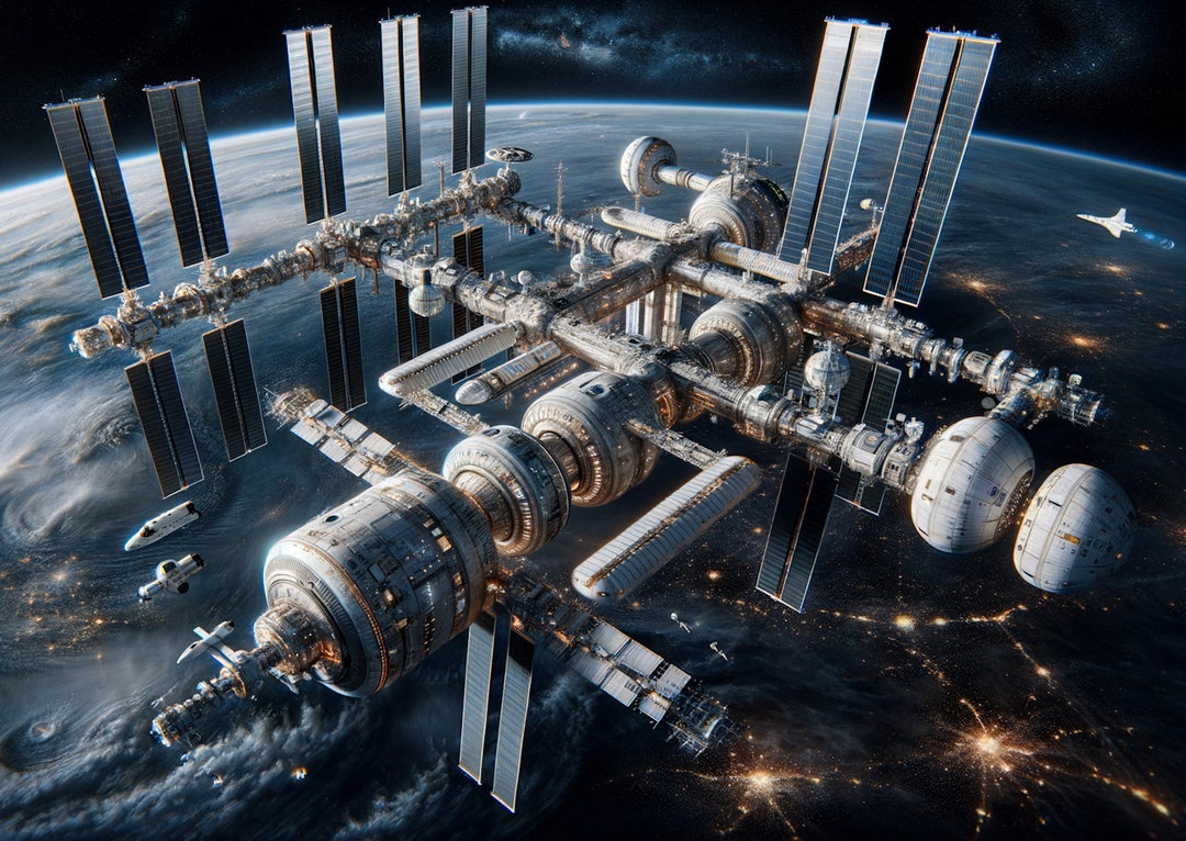 Huge Space Station - Digital Download - Space - Technology - 300 Dpi ...