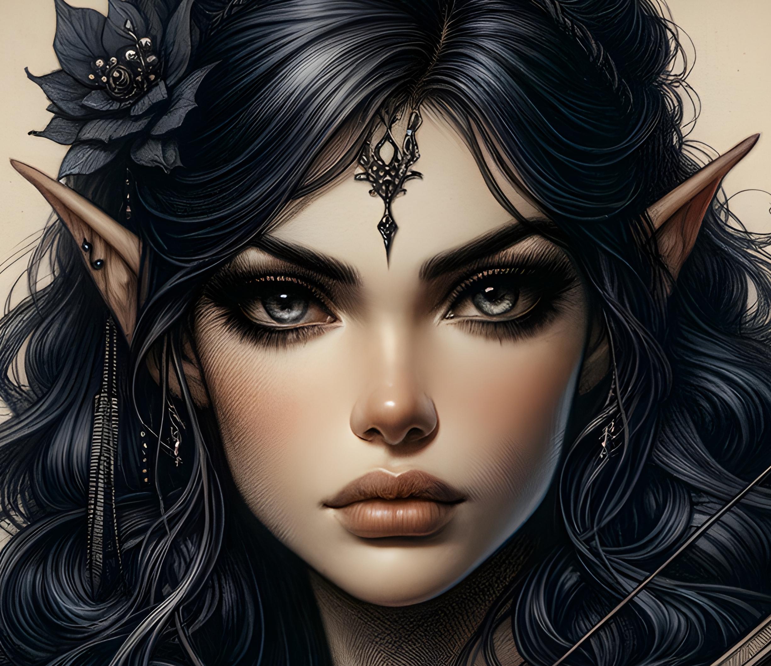 Gothic Warrior Elf 01 - Digital Download - Fairies - Fantasy - 300 Dpi ...