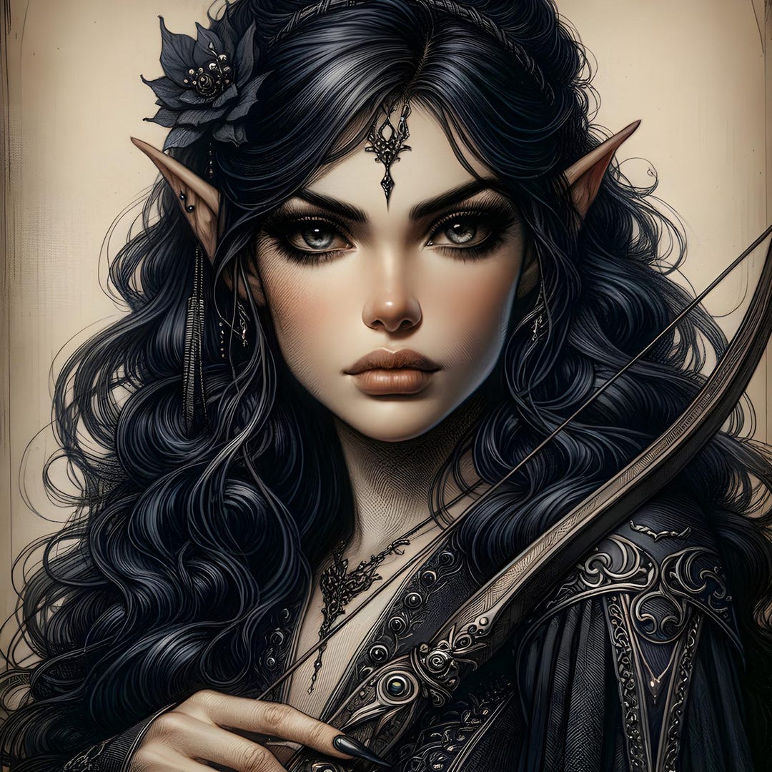 Gothic Warrior Elf 01 - Digital Download - Fairies - Fantasy - 300 Dpi ...