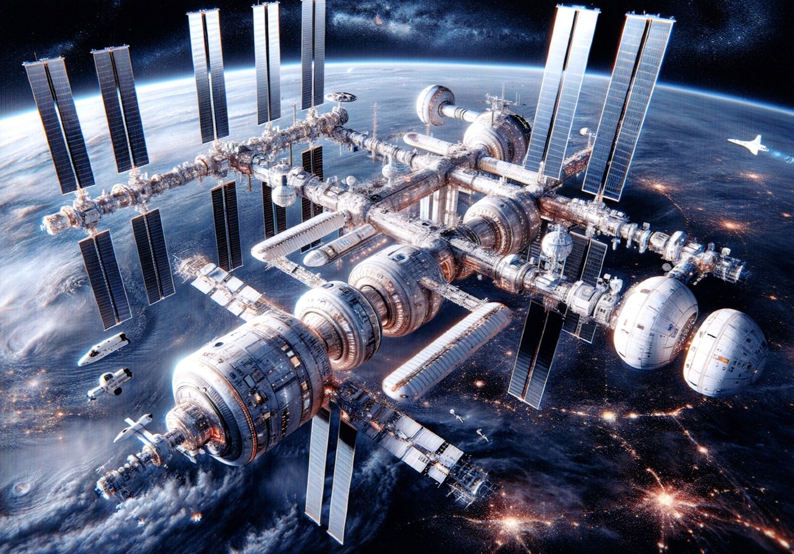 Huge Space Station A4 Size Print - Etsy