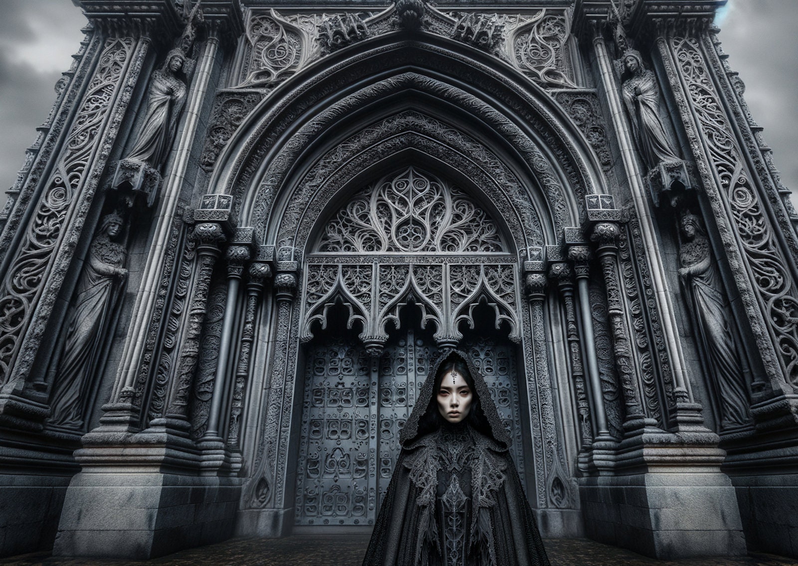 Gothic Mausoleum With Gothic Gate-keeper - Digital Download - Gothic ...