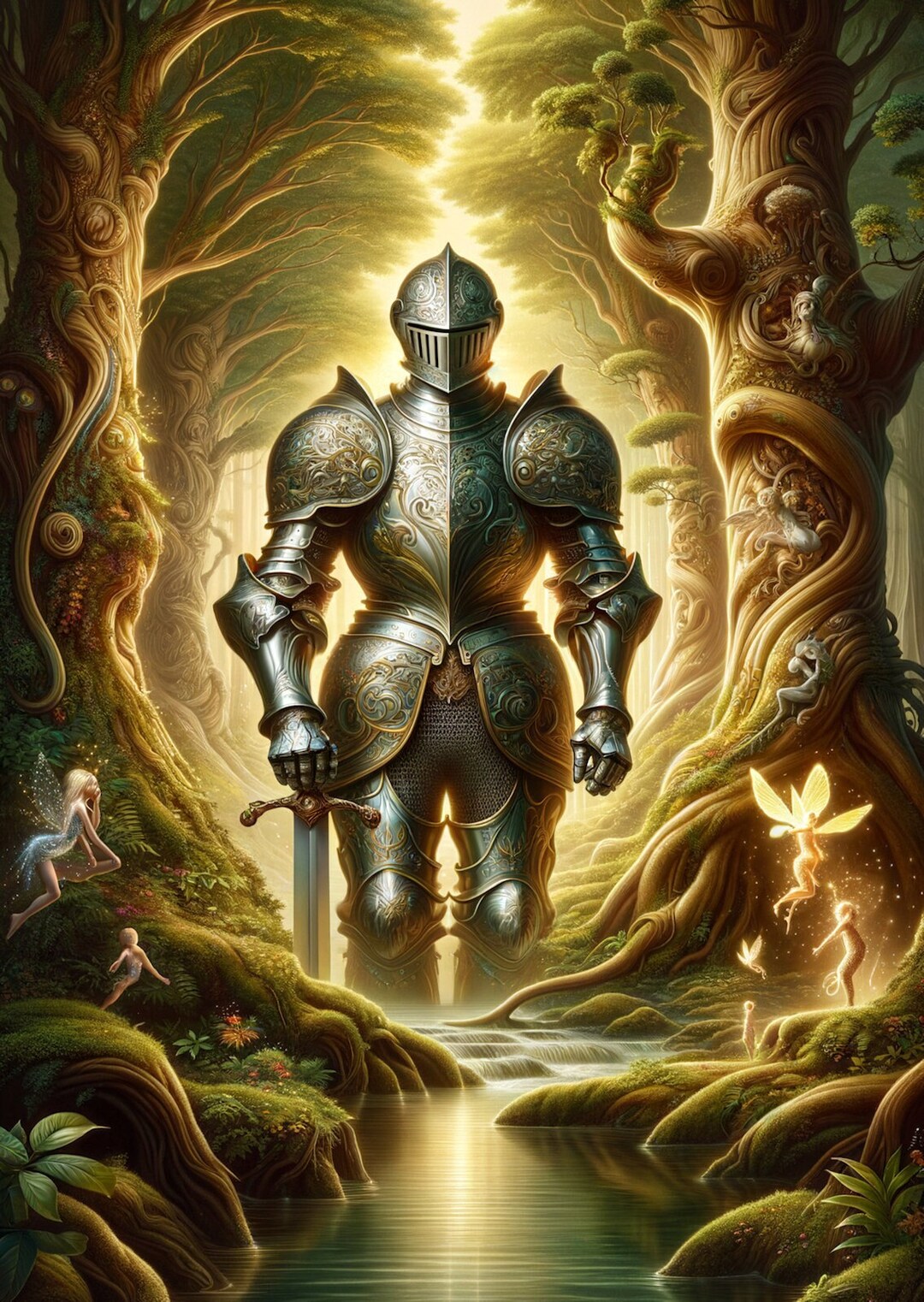 Silver Knight 01 - Digital Download - Fantasy - Knights - 300 Dpi ...