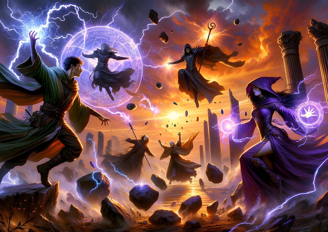 Battle of the Mages 01 - Digital Download - Fantasy - Mages - 300 Dpi ...