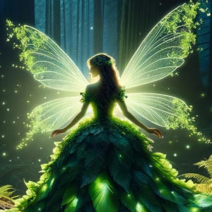 Green Forest Fairy - Digital Download - Fairies - Fantasy - 300 Dpi ...