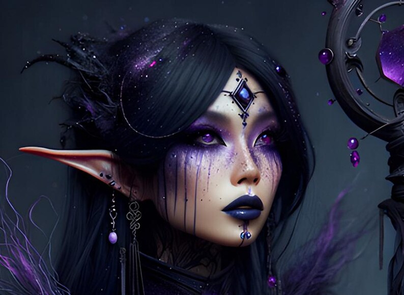 Goth Elf Warrior 01 Digital Download Fantasy Elves Warriors 300 Dpi ...