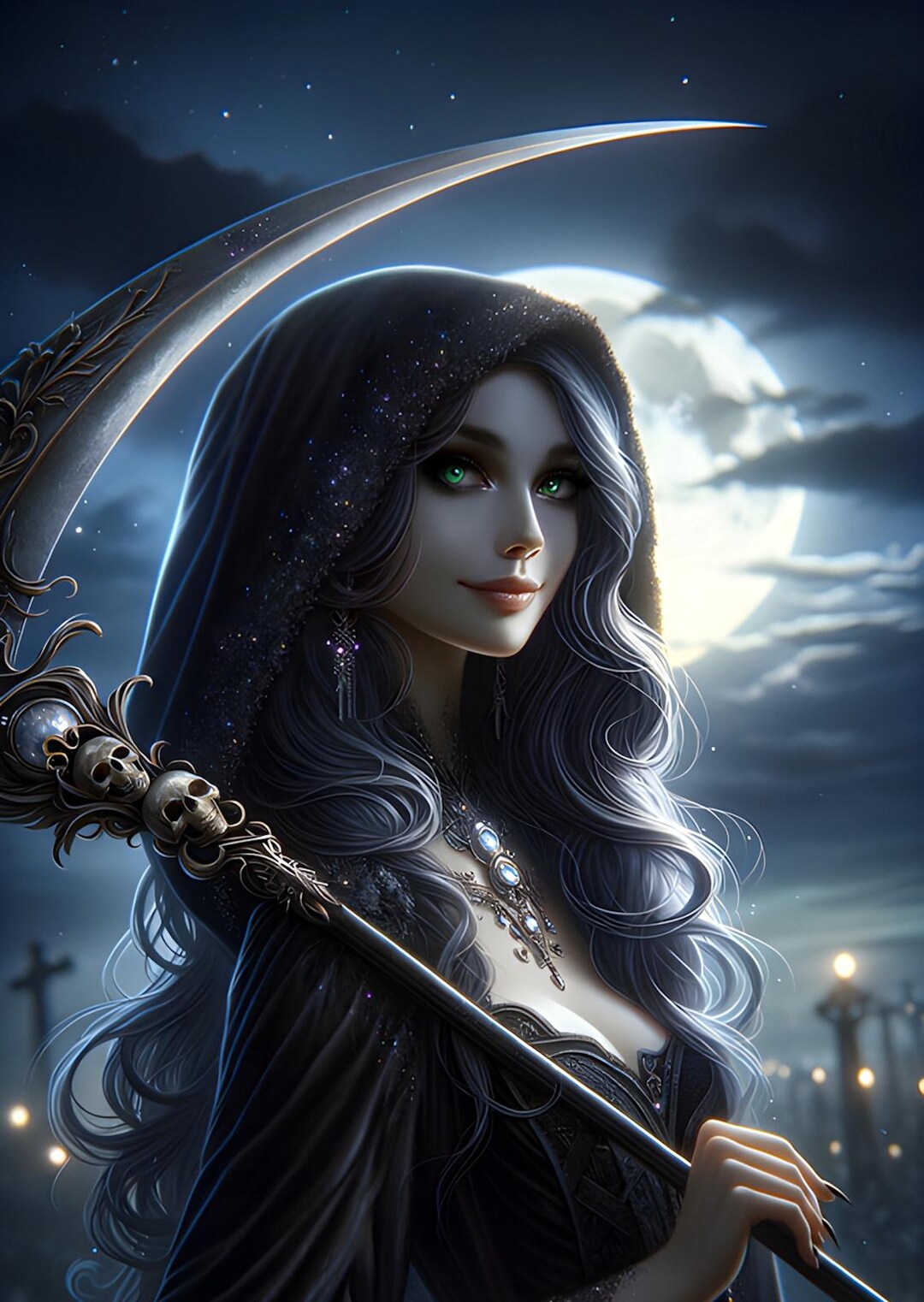 Avatar of Death 01 Digital Download Fantasy Death Striking 300 Dpi Pack ...