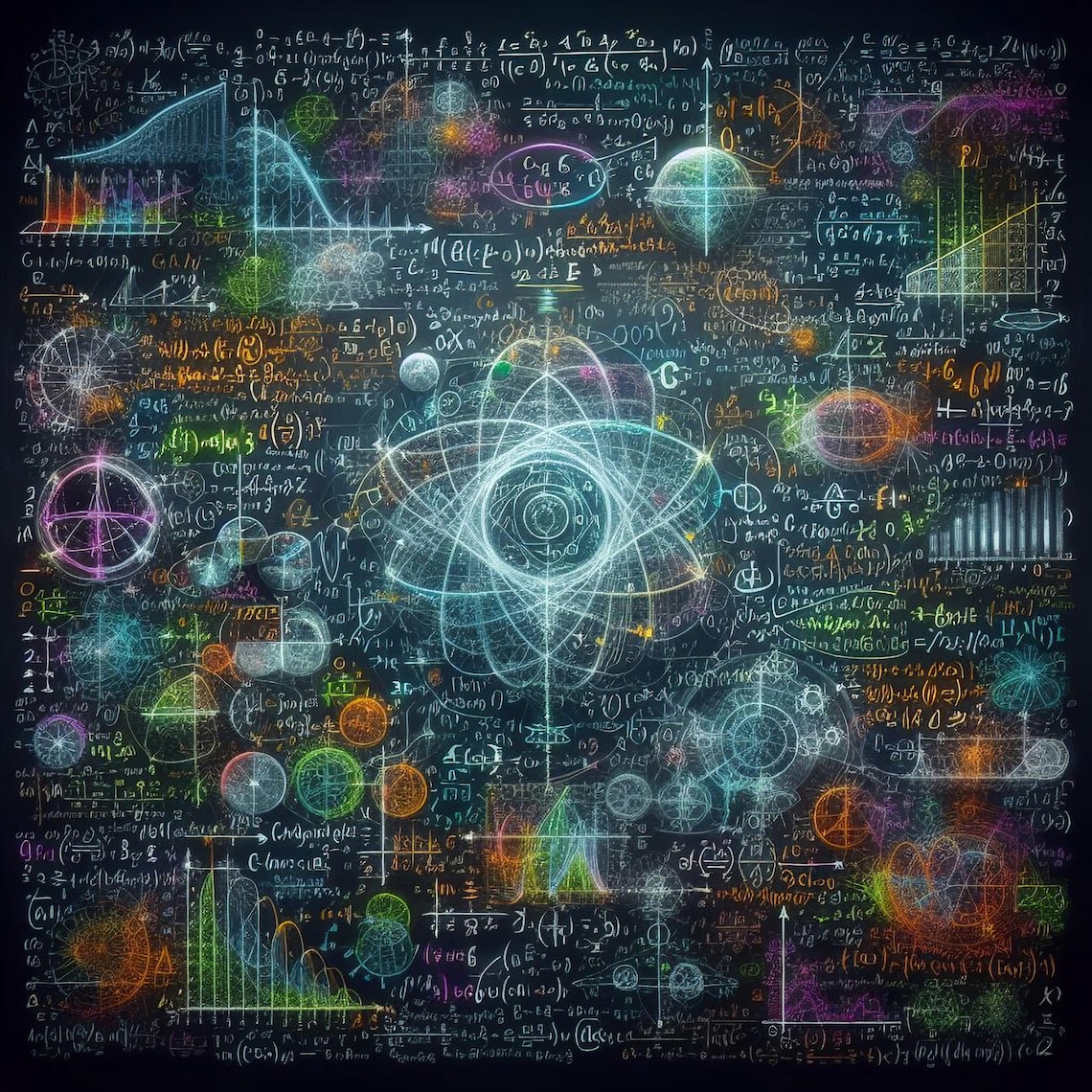 Chalkboard Equations 02 Digital Download Fantasy Equations Imaginative ...